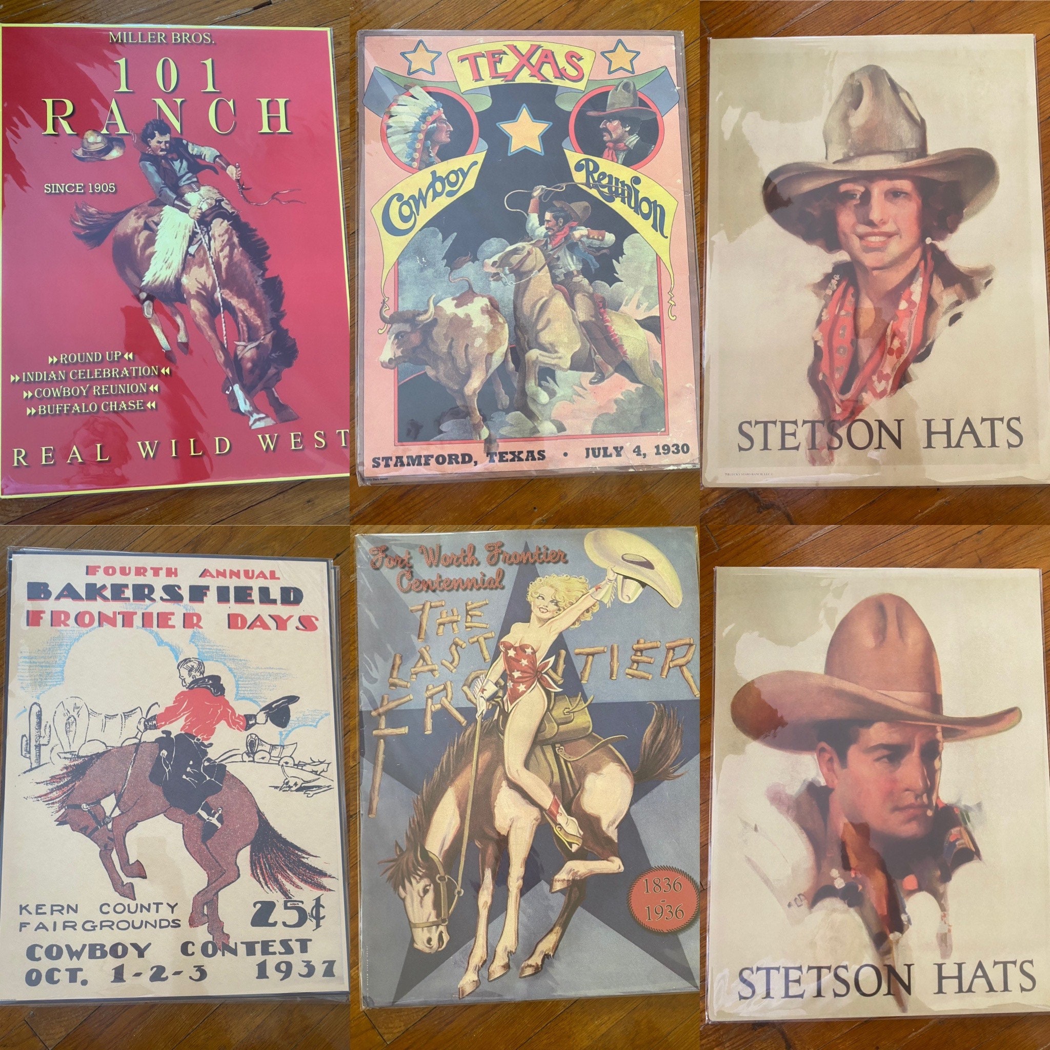 18x24 Vintage Rodeo Poster Prints preorder 2-3 Weeks | Etsy