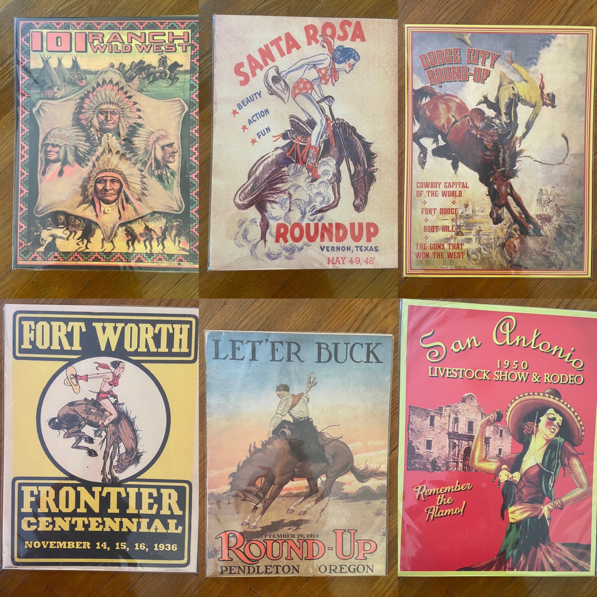 18x24 Vintage Rodeo Poster Prints preorder 2-3 Weeks | Etsy