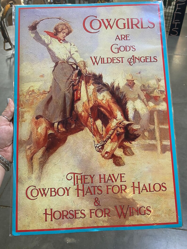 12x18 Cowgirl Posters Made to Order Please Allow 1-2 - Etsy