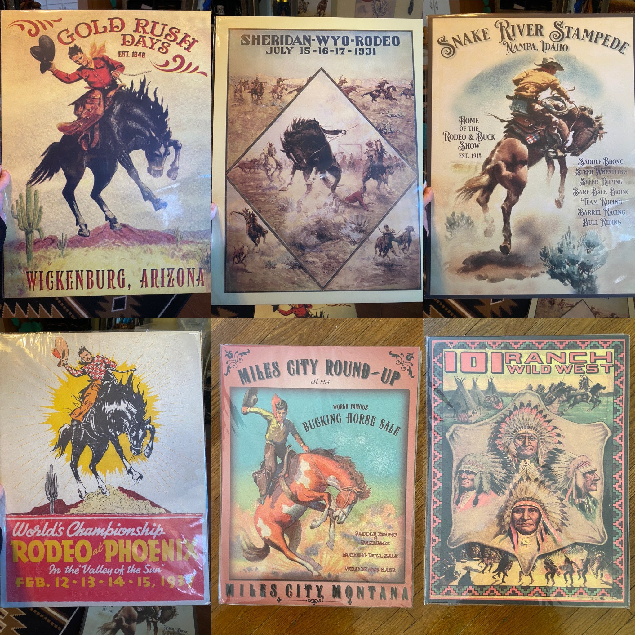 18x24 Vintage Rodeo Poster Prints preorder 2-3 Weeks | Etsy
