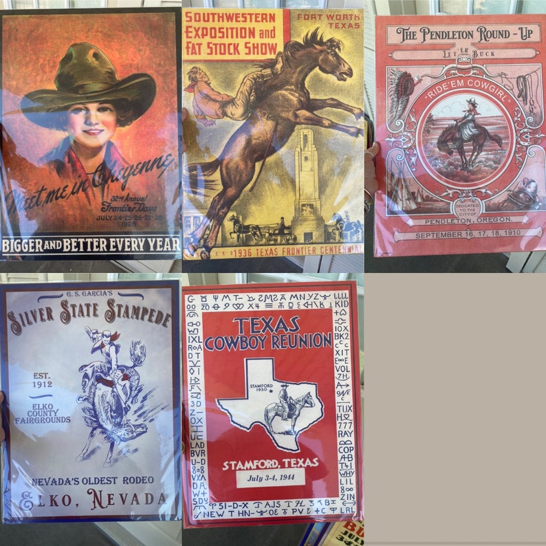 18x24 Vintage Rodeo Poster Prints Made to Order Please - Etsy