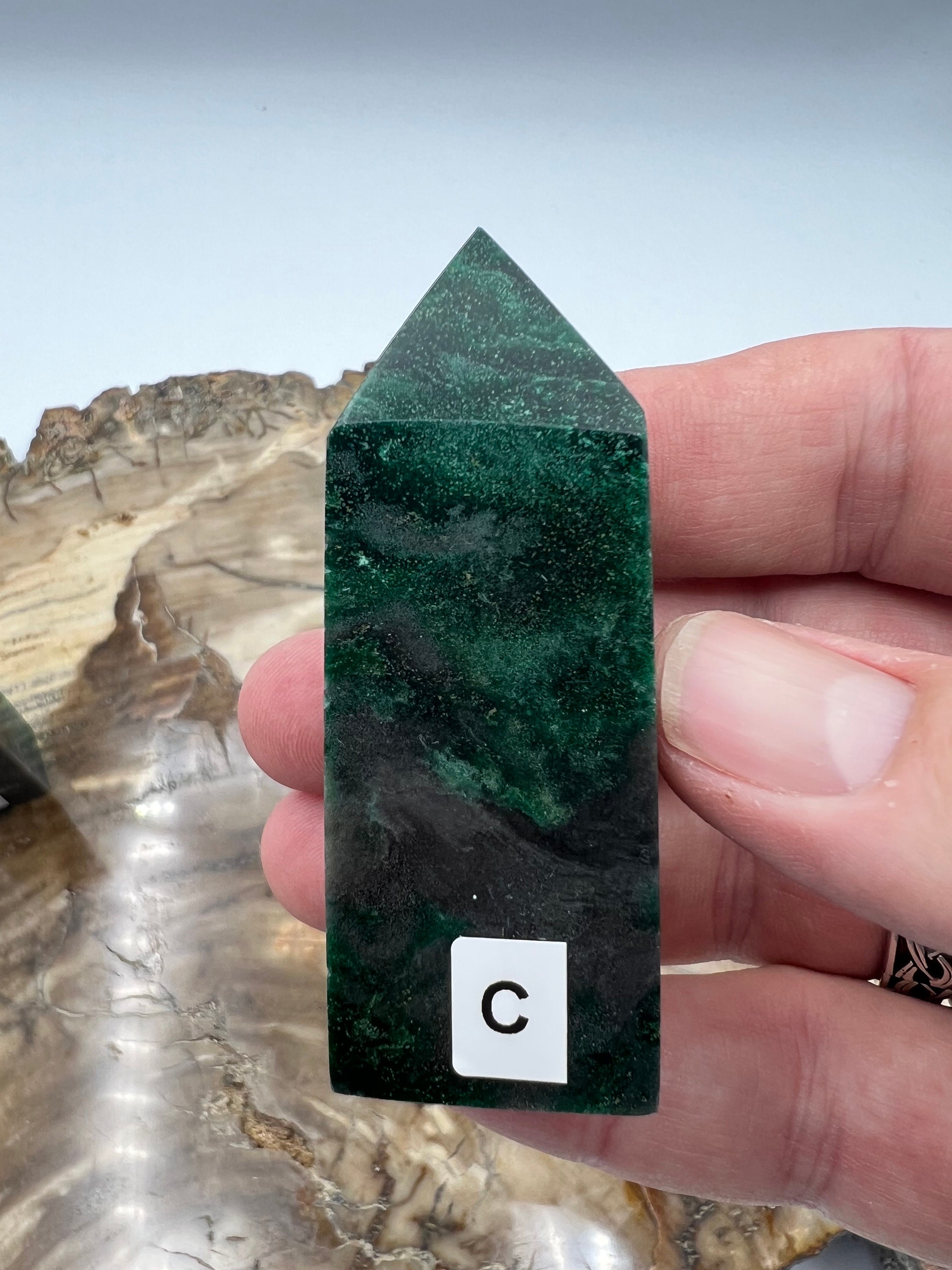 Verdite Obelisks, Towers or Points, Metaphysical Gift, Spiritual Gift ...