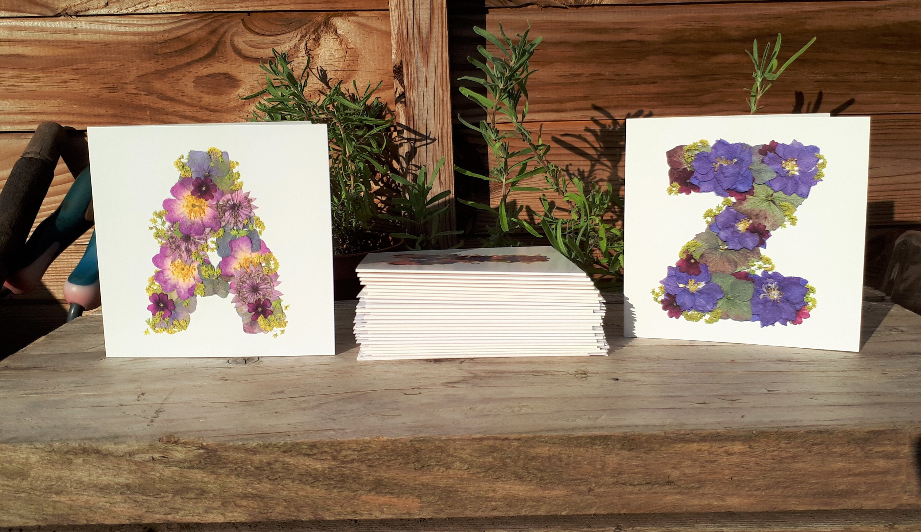 Personalised Letter J Card, Pressed Flower PRINT, Blank Card - Etsy UK