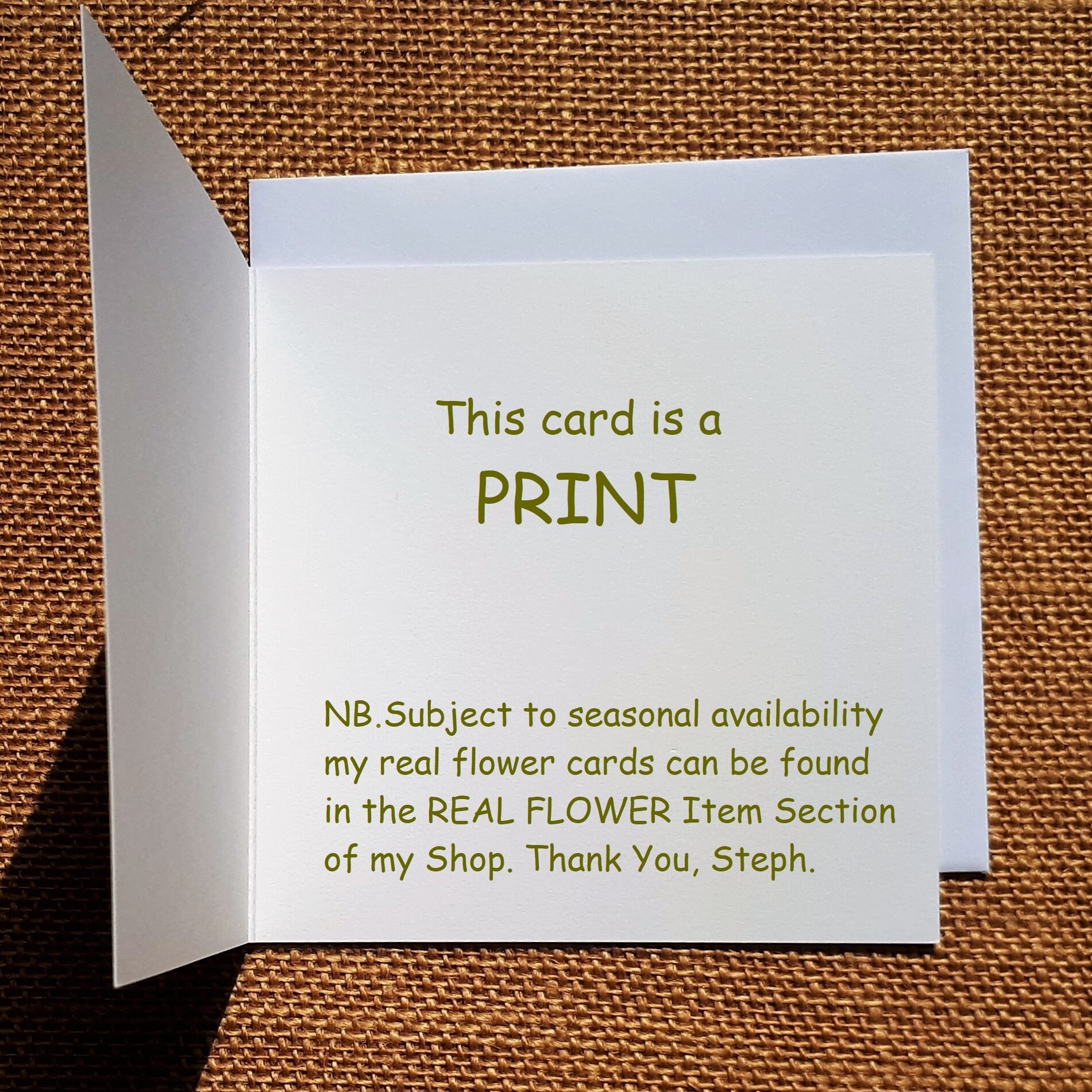 Personalised Letter C Card Pressed Flower PRINT - Etsy UK