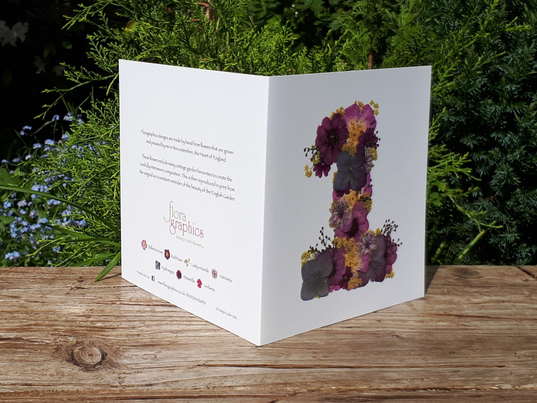 Personalised No 1 Card, Pressed Flower PRINT - Etsy