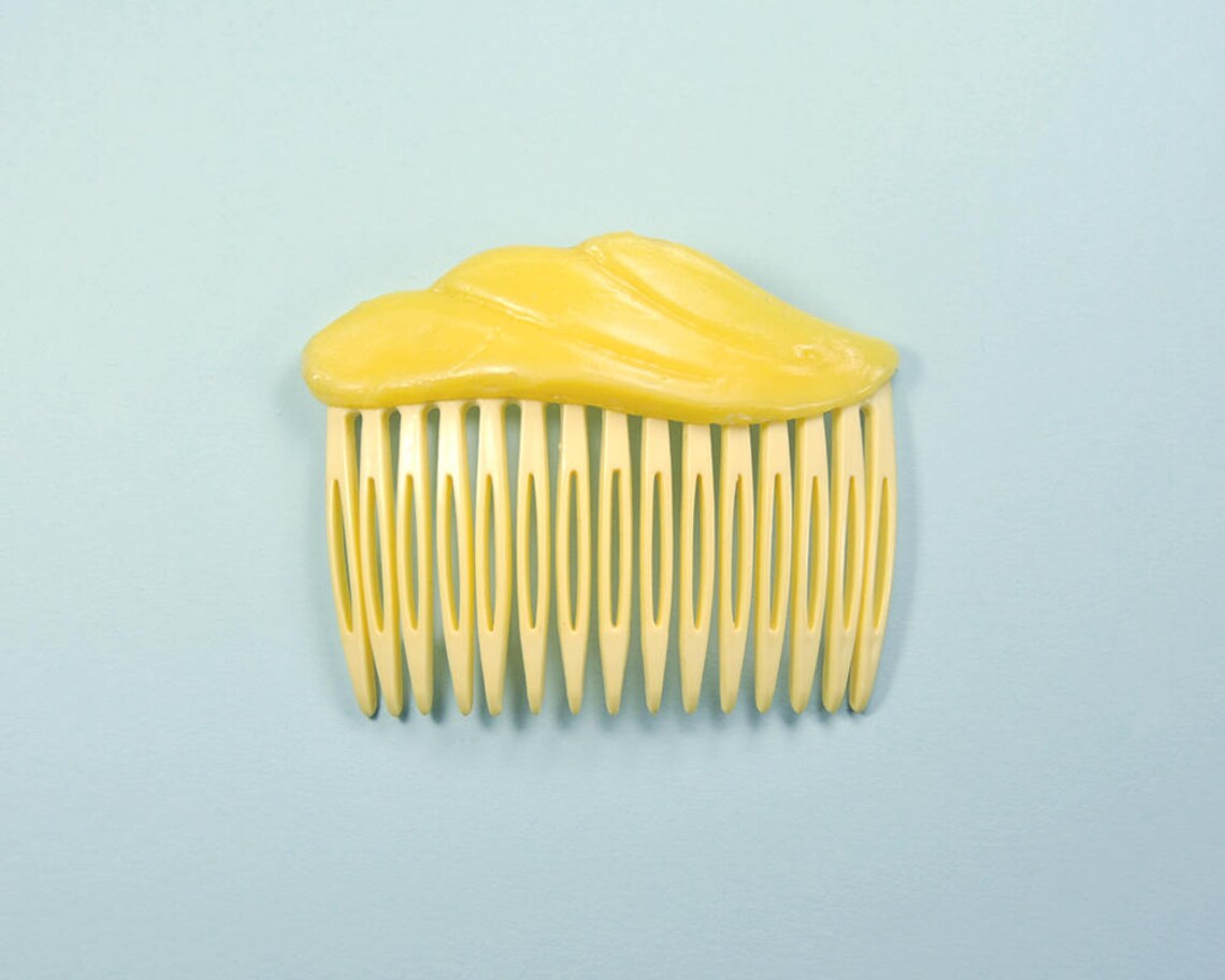 Yellow Comb With Soft Silicone Decoration - Etsy