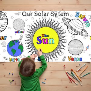 Giant Coloring Poster Solar System - Fun, Creative, and Perfect for ...