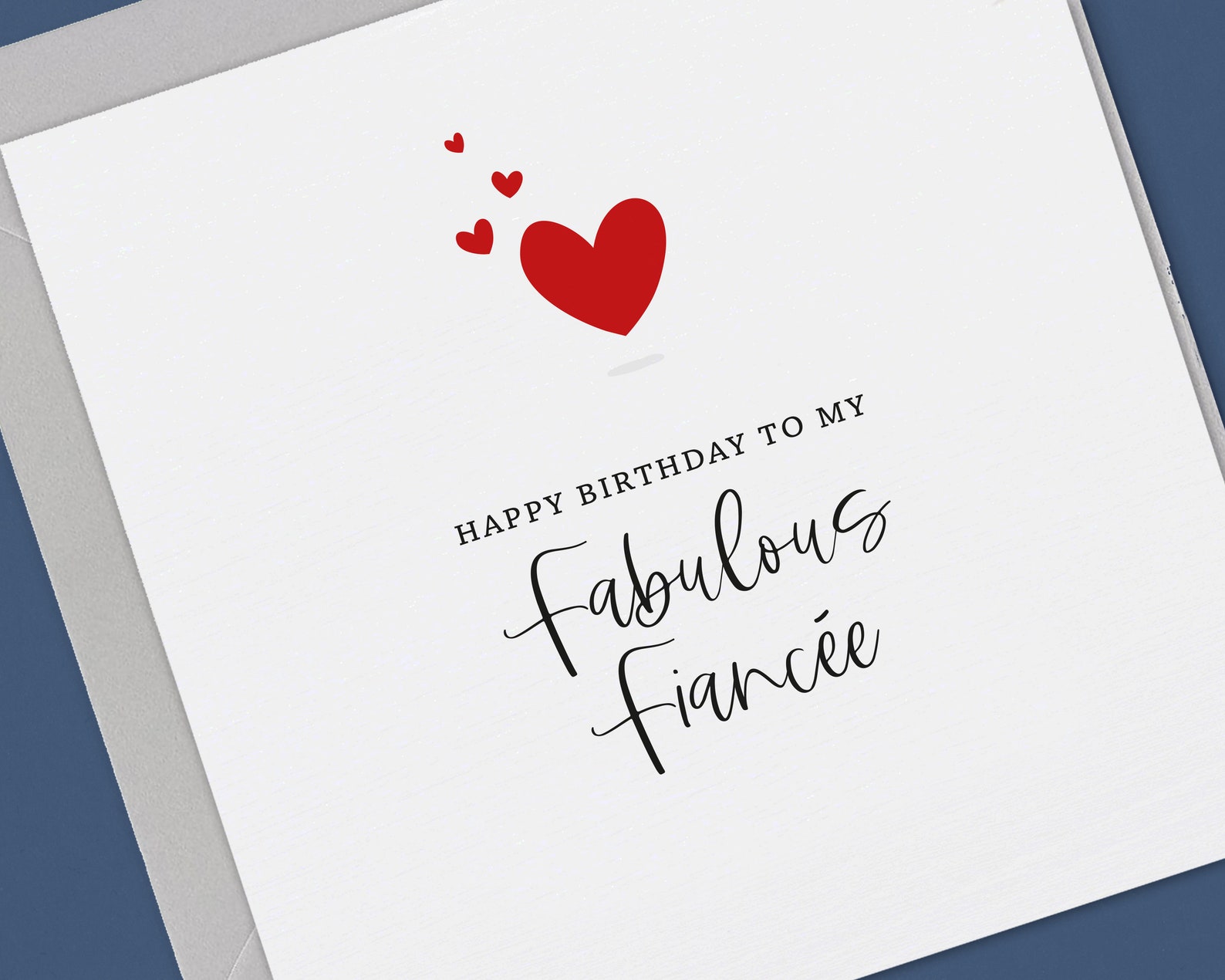 Fiance Birthday Card, Birthday Card Fiance, Fiancee Birthday Card ...