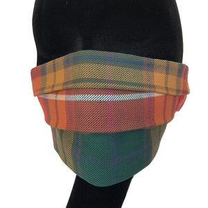 Tartan Face Mask - Etsy