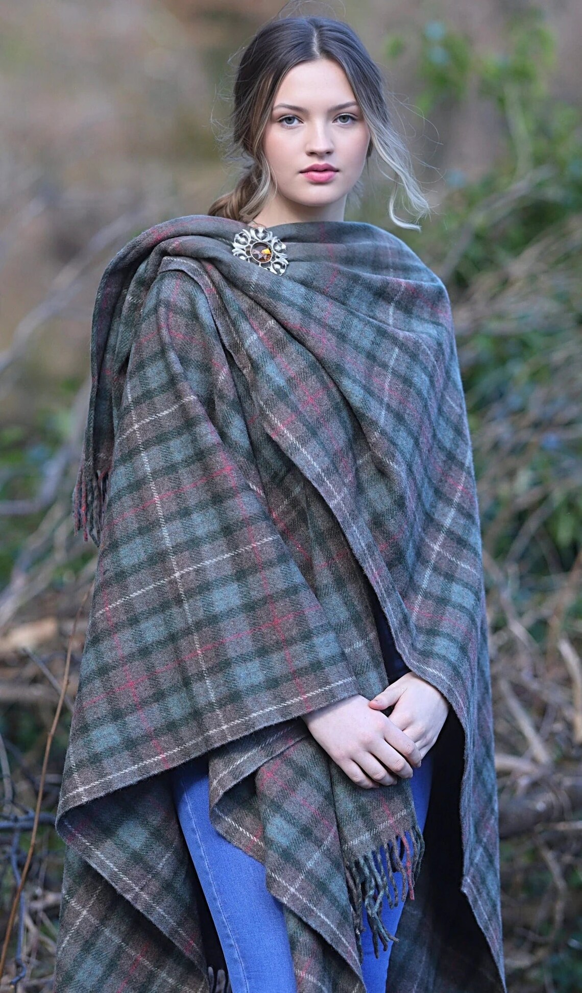 Highlander Ruana (fraser Hunting, Weathered) | Extra Warmth - Etsy