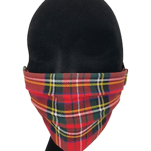 Tartan Face Mask - Etsy