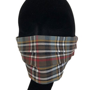 Tartan Face Mask - Etsy
