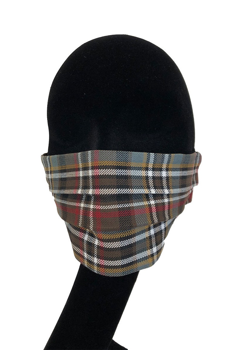 Tartan Face Mask - Etsy
