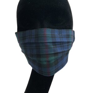 Tartan Face Mask - Etsy