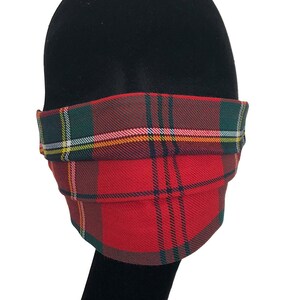 Tartan Face Mask - Etsy