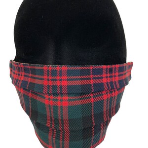 Tartan Face Mask - Etsy