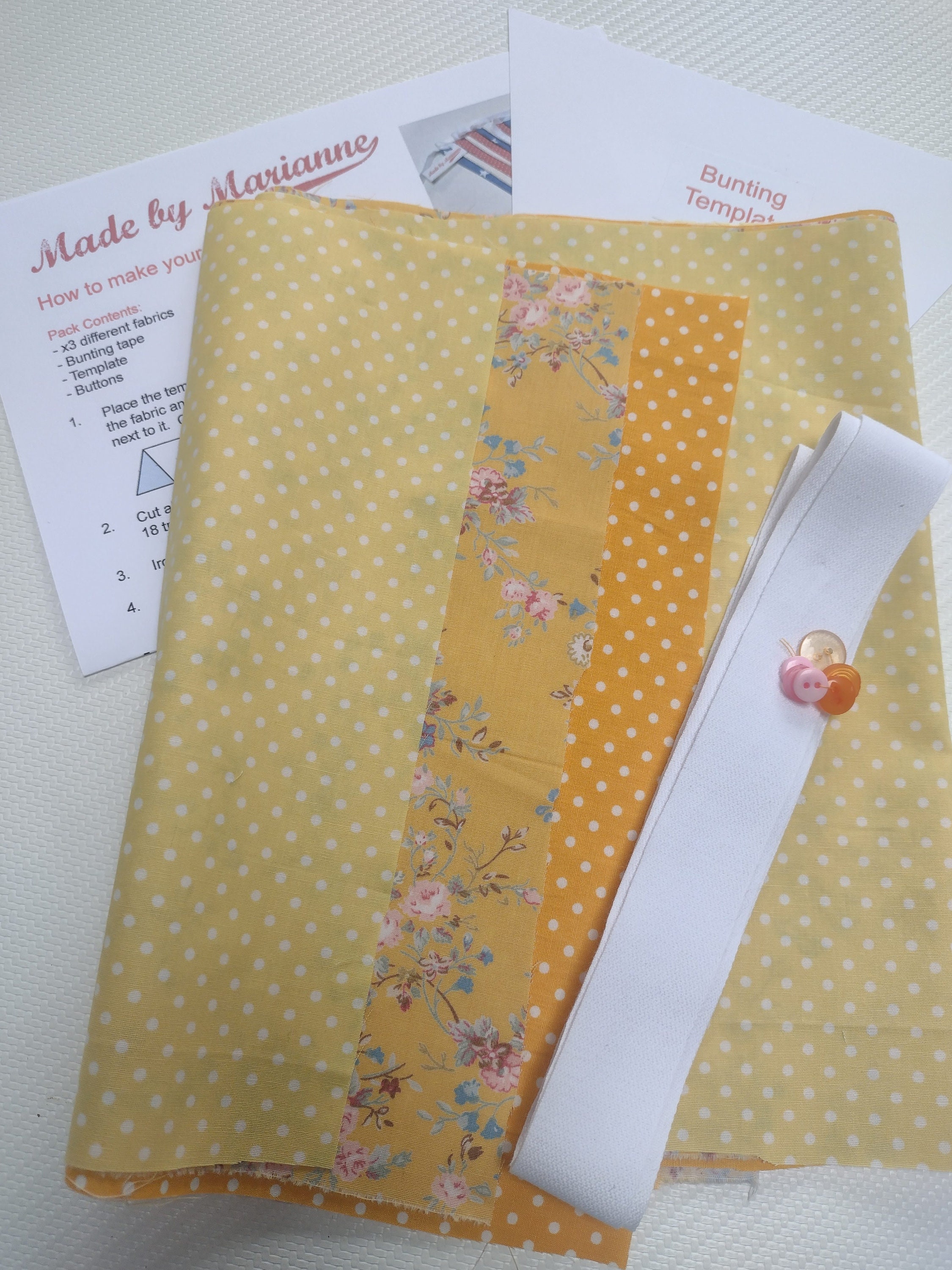 Make / Sew Your Own Bunting Kit Craft Pack - Etsy