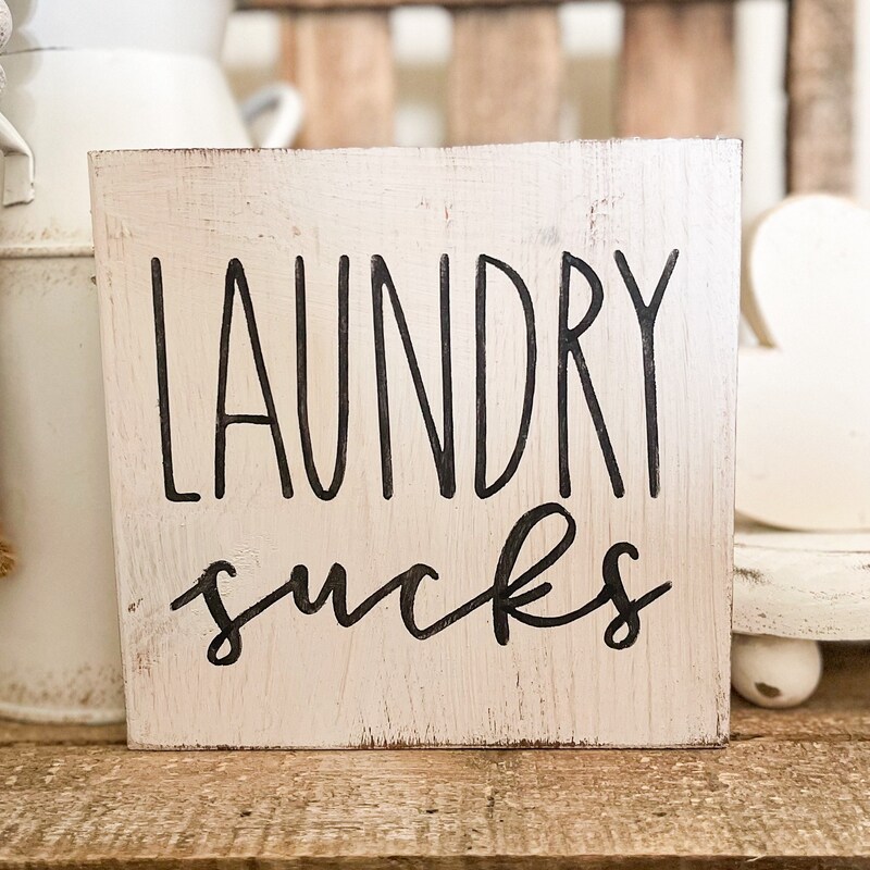 Laundry Sucks Sign - Etsy