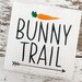 Spring Decor, Easter Decor, Bunny Trail, Small Wood Sign - Etsy