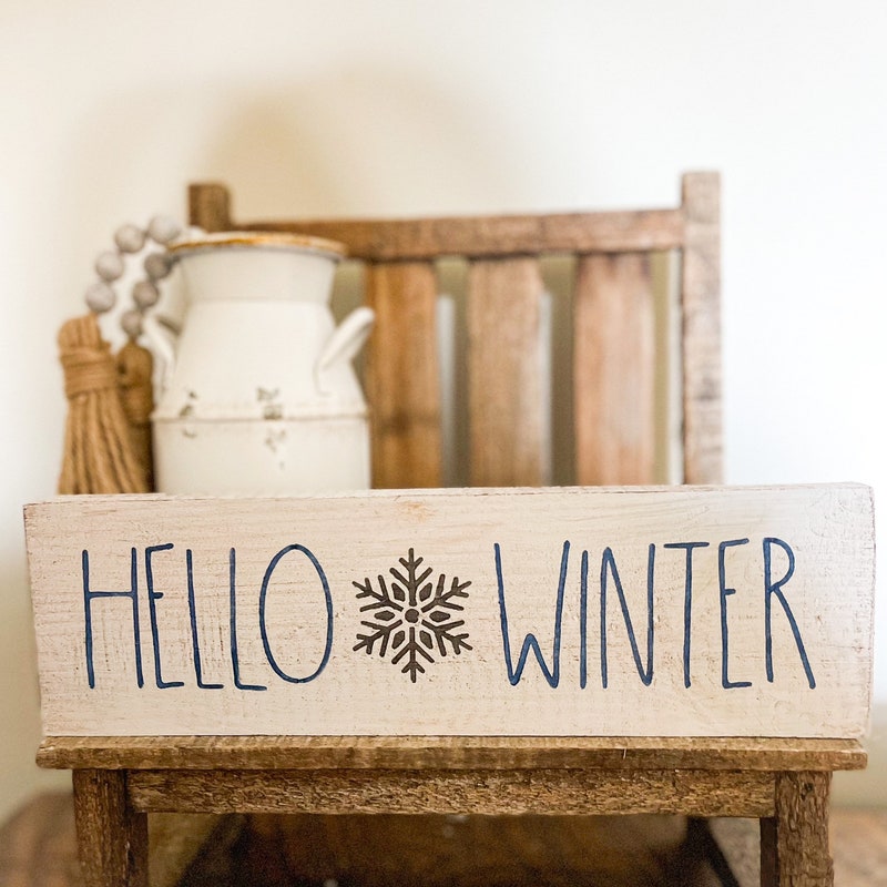 Winter Wood Sign - Etsy