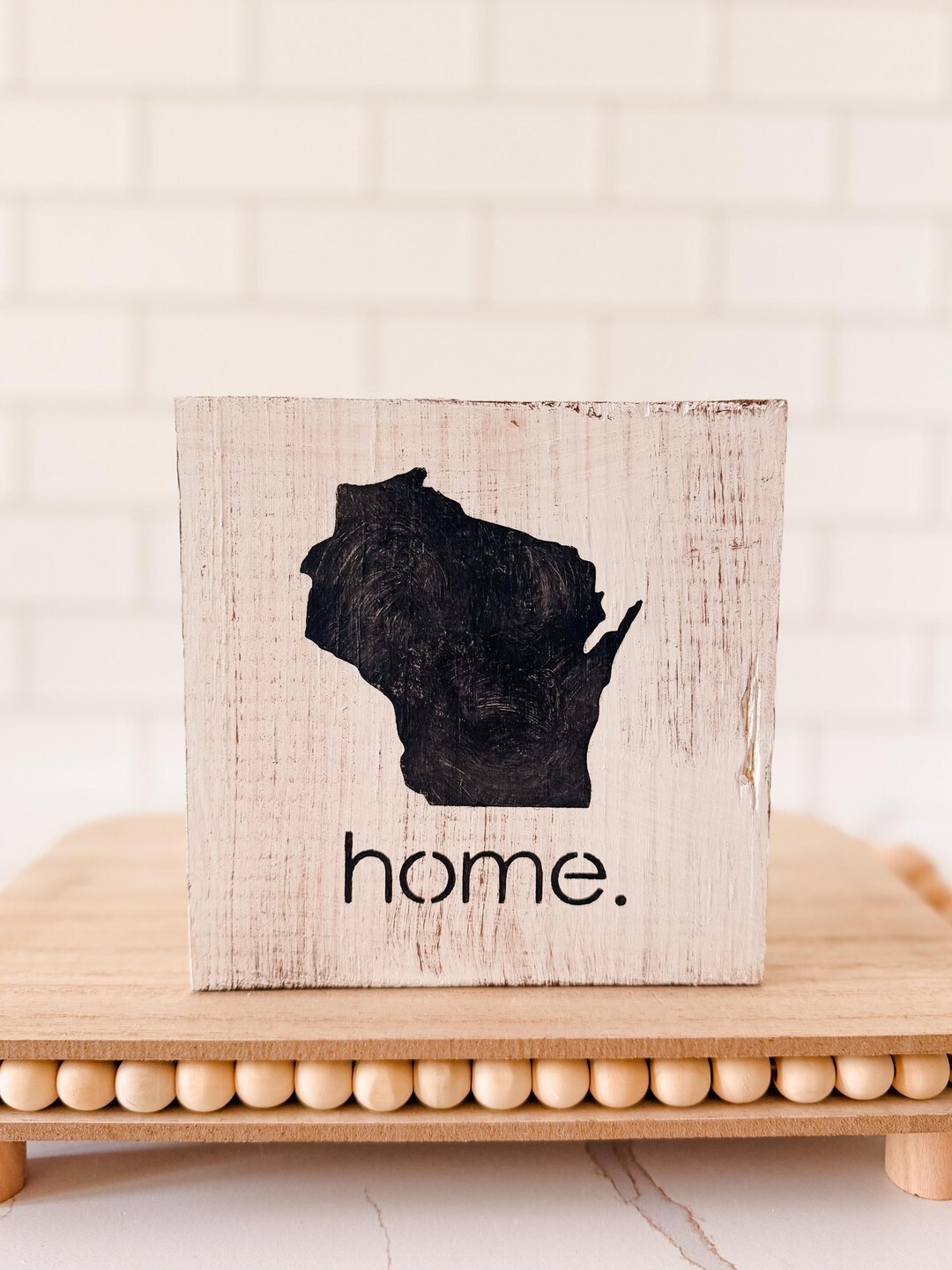 Wisconsin Home Decor Sign, State Pride Gift, Entryway Shelf Accent - Etsy
