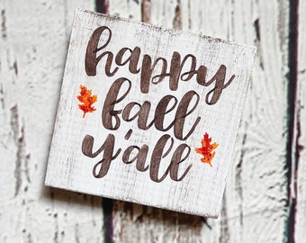 Happy Fall Sign | Etsy