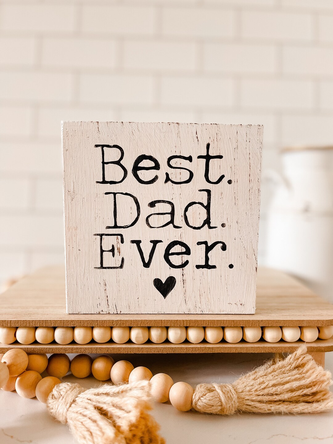 Best Dad Ever, Dad Wood Sign, Mini Dad Sign, Fathers Day Gift - Etsy