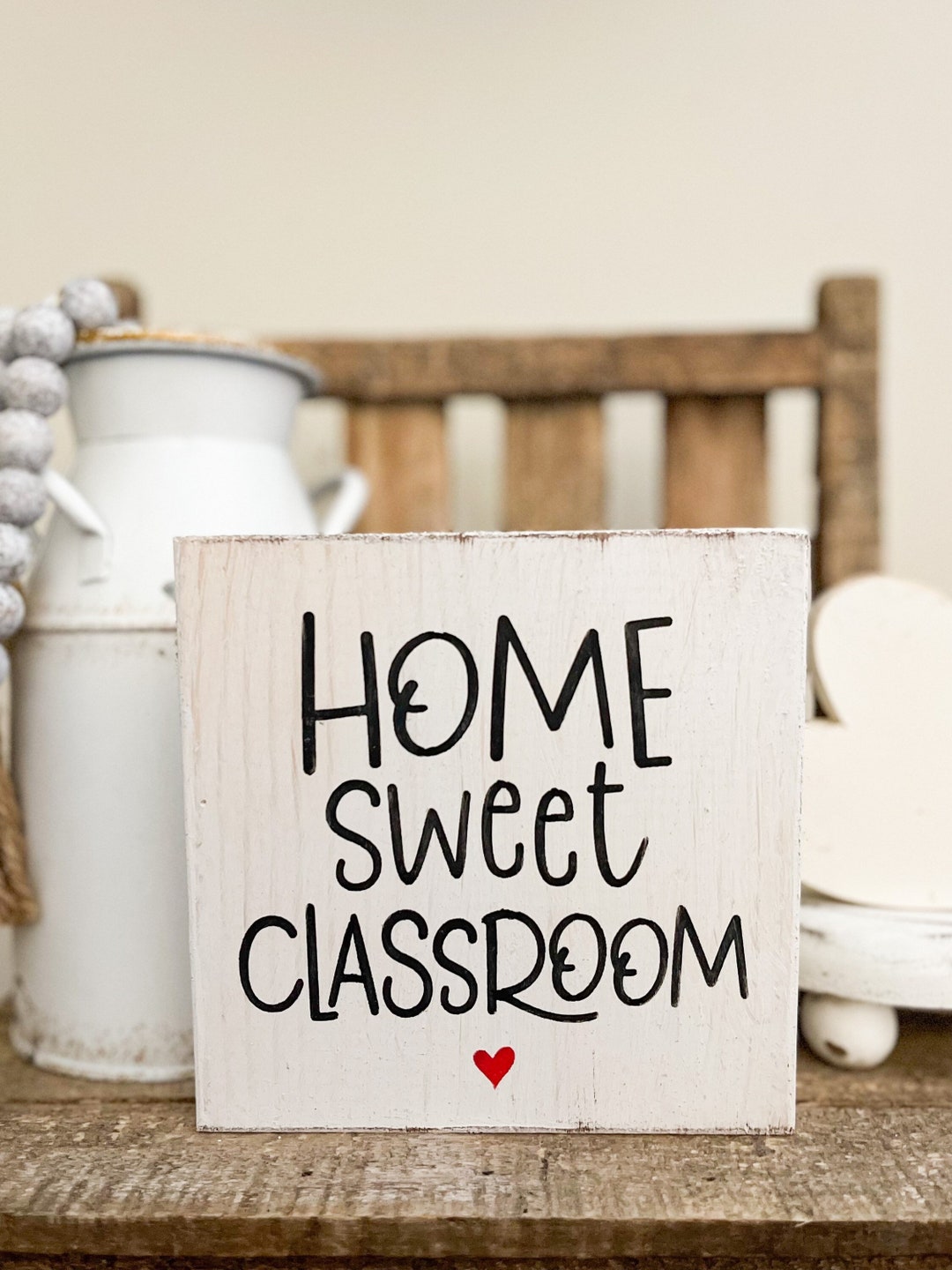 Home Sweet Classroom Sign, Small Teacher Gifts, Classroom Decor, Desk ...