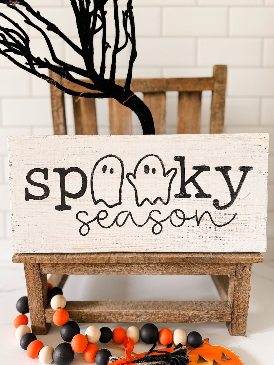 Halloween Wood Sign, Spooky Season, Fall Home Decor - Etsy