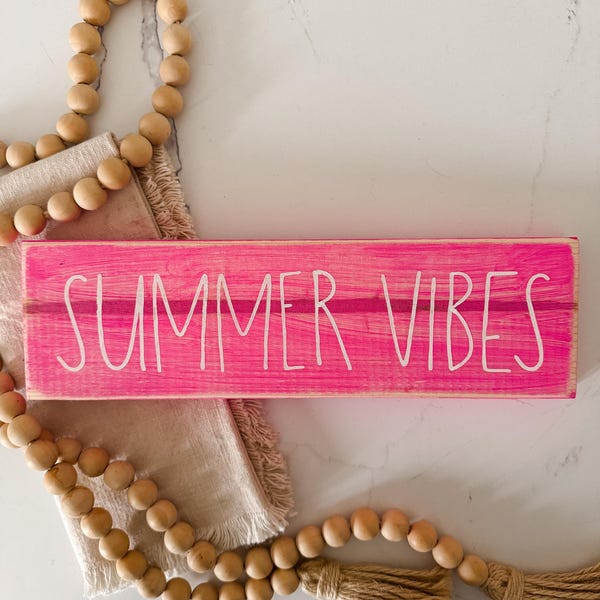 Summer Block Sign - Etsy
