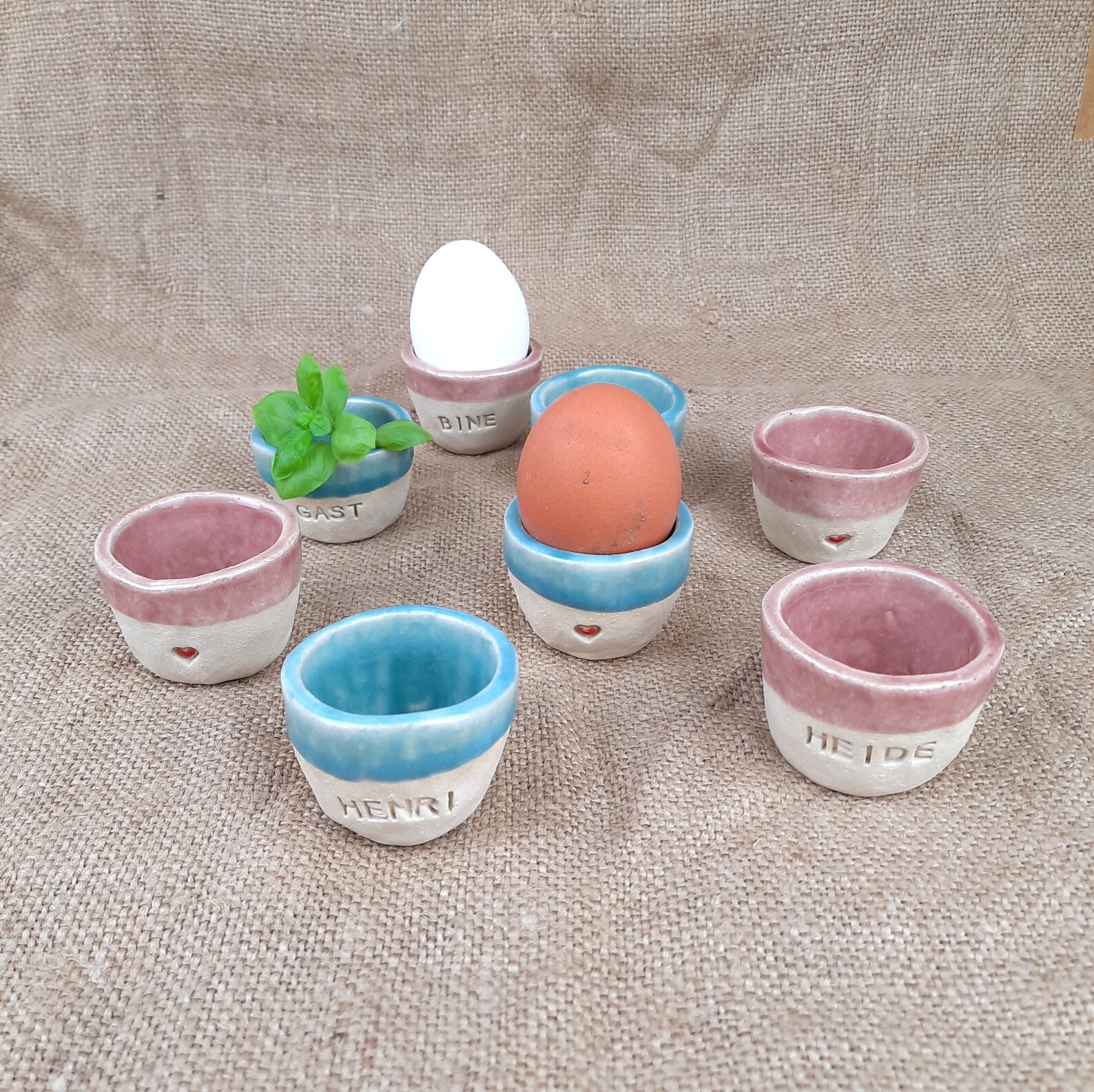 Eierbecher personalisiert Keramik auf Bestellung - Etsy.de