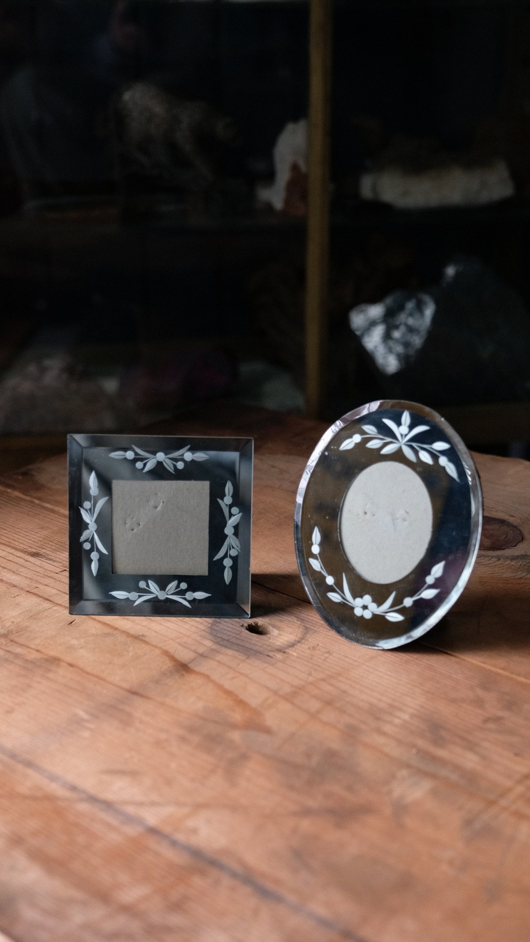 Two Small Mirror Picture Frames - Etsy