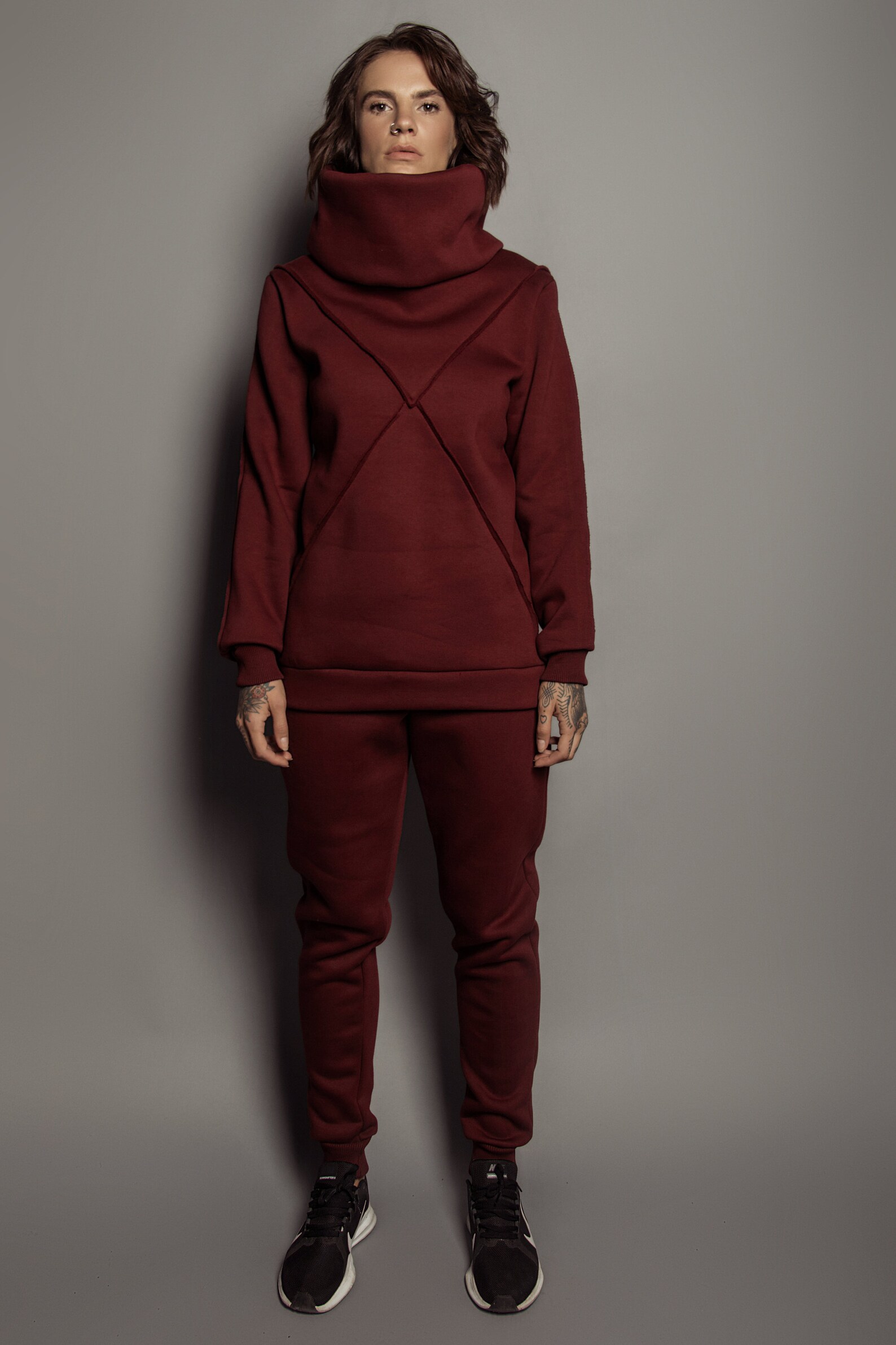 Sweatshirt/red Sweatshirt/red Clothes/red Style/women - Etsy