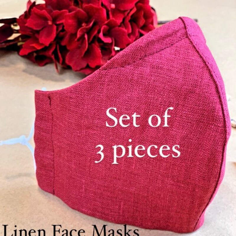 Linen Face Mask - Etsy