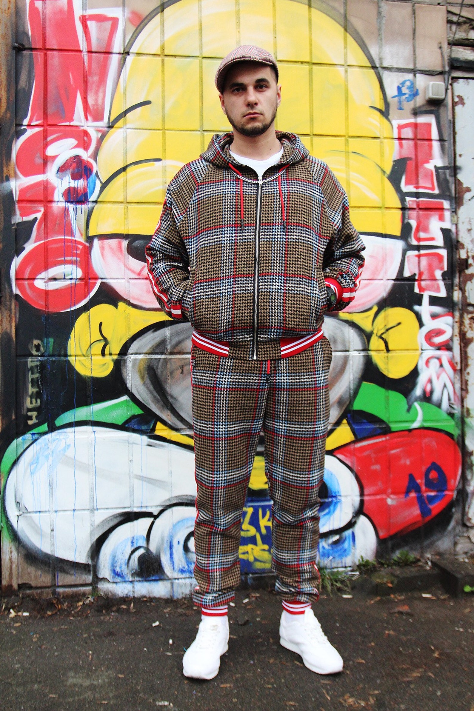 Tracksuit Gentlemen/gentlemen/tracksuit Men/tartan Tracksuit - Etsy