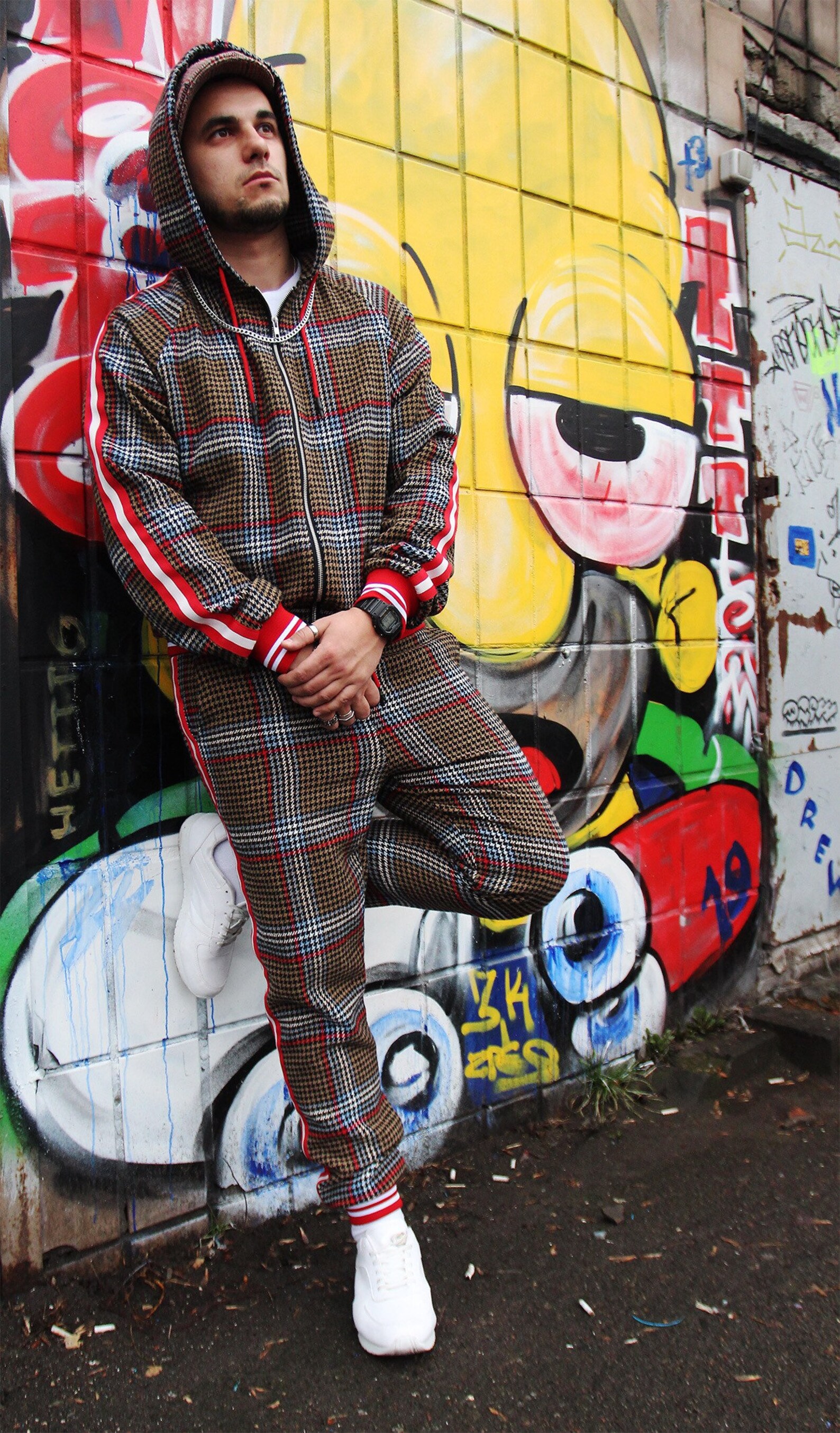 Tracksuit Gentlemen/gentlemen/tracksuit Men/tartan Tracksuit - Etsy