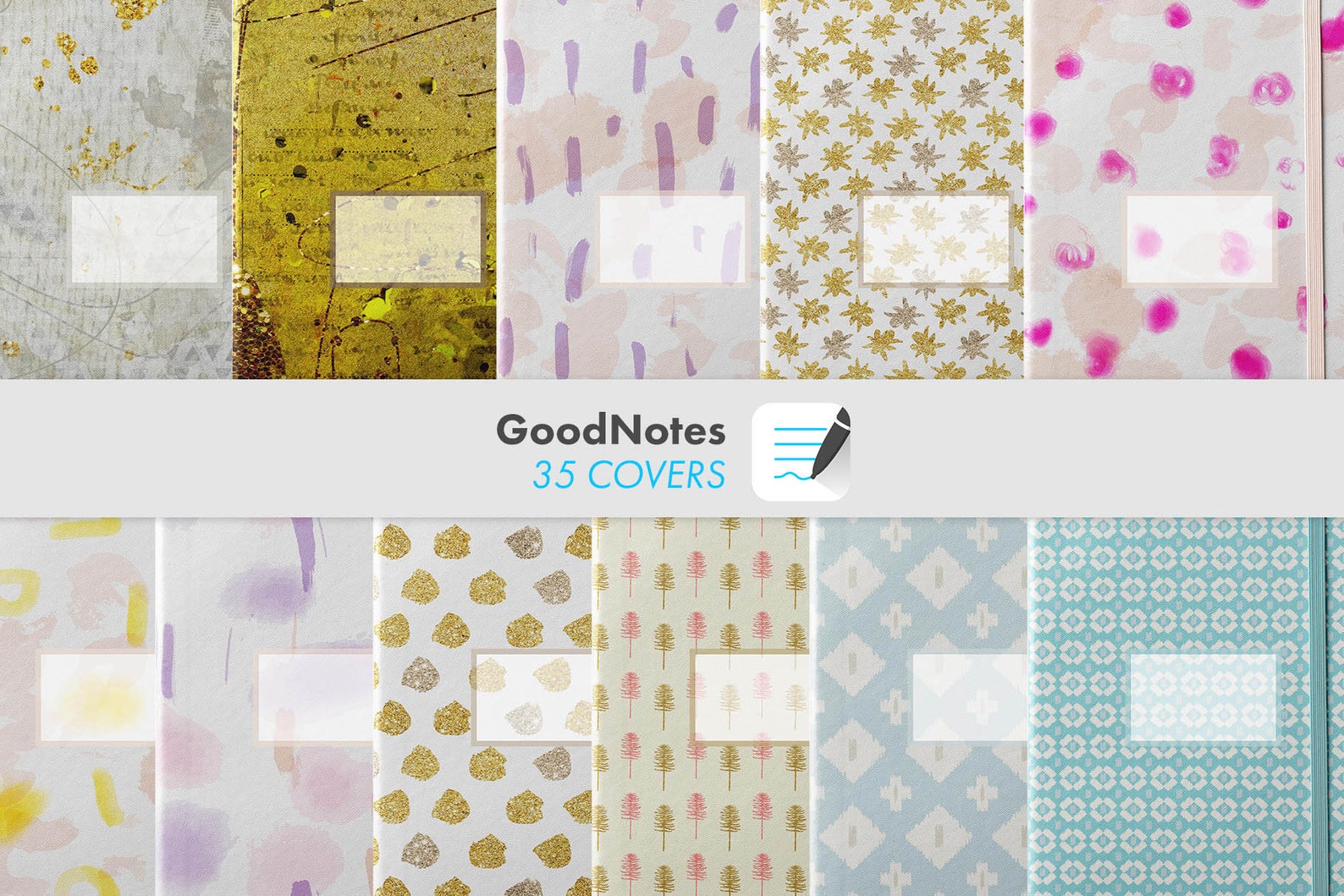 Set of 35 Goodnotes Covers - Etsy