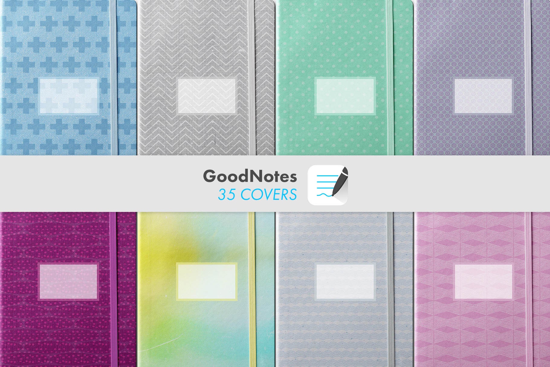 Set of 35 Goodnotes Covers - Etsy