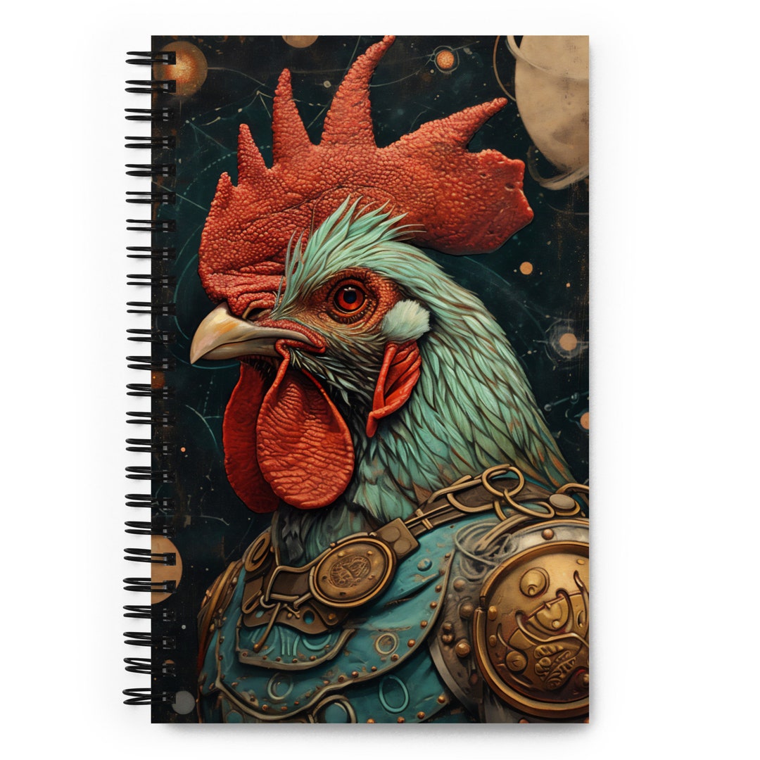 Steampunk Rooster Spiral Notebook - Etsy