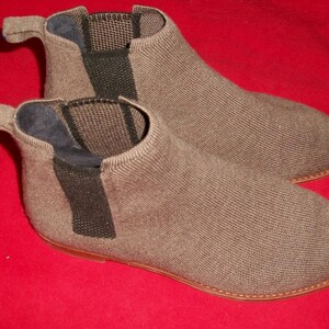 Rothys Sustainabletaupe Merlino Pull-on Square Toe Chelsea Boots 7M 37M ...