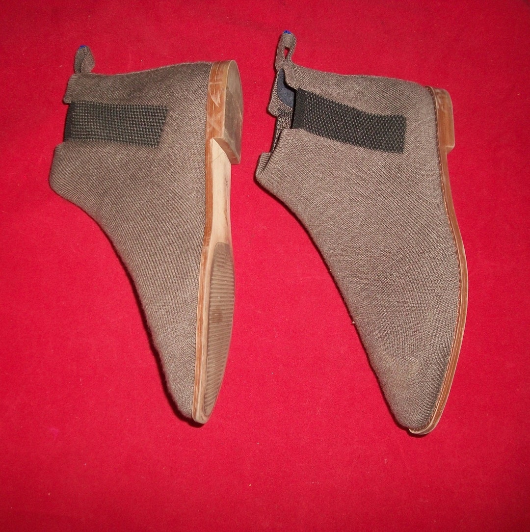 Rothys Sustainabletaupe Merlino Pull-on Square Toe Chelsea Boots 7M 37M ...