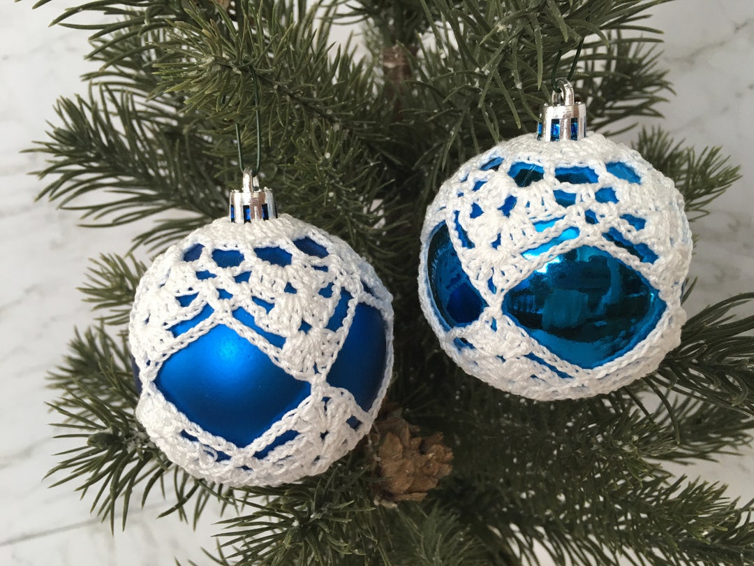 152. Star Thread Ornament, Lacy Star Ornament Cover, Crochet Christmas ...