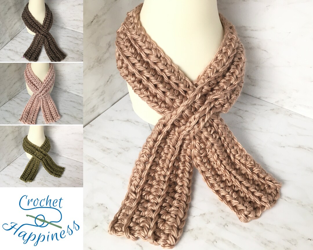 157. Pull Through Scarf, Woven Pattern Scarf, Warm Scarf - Etsy