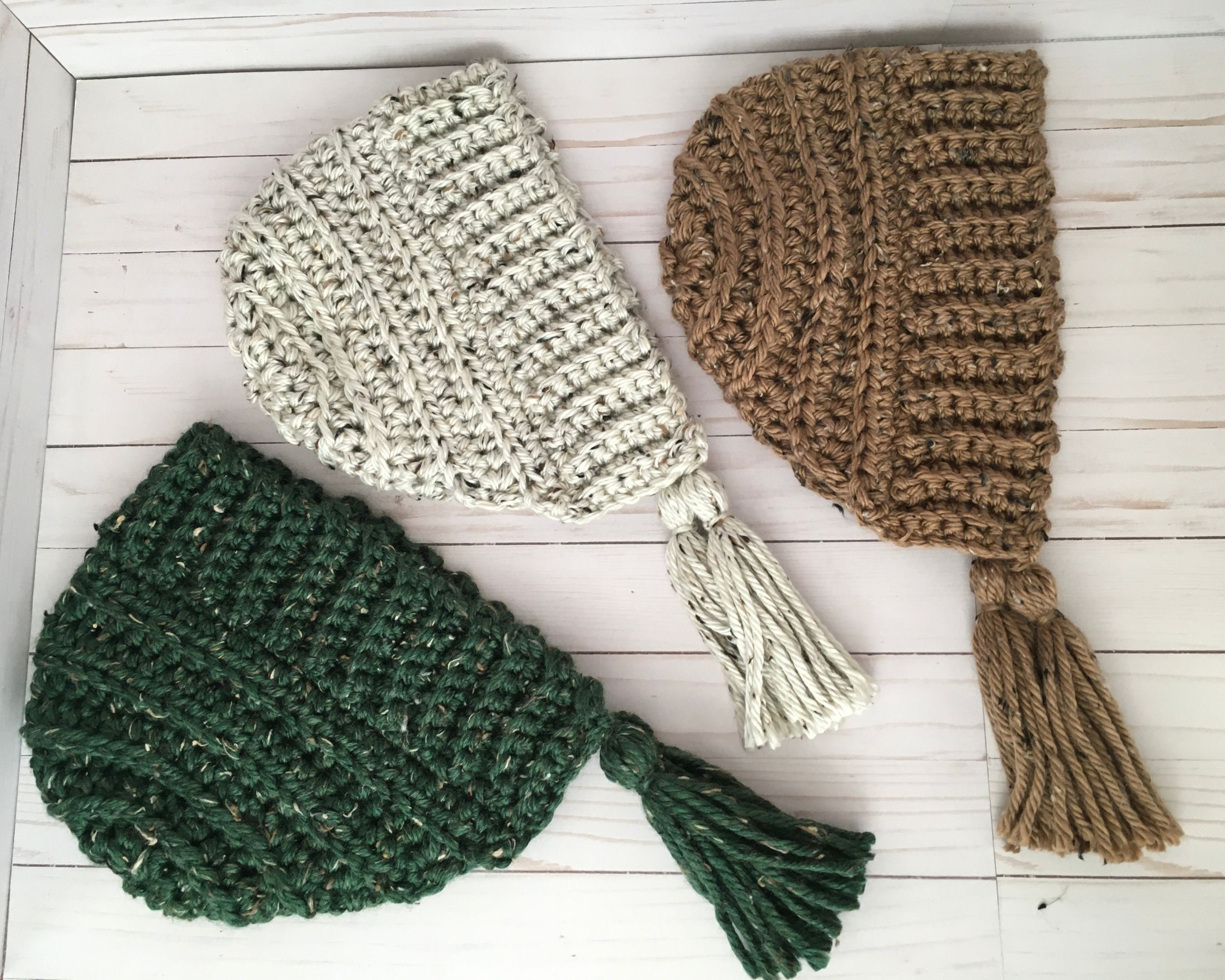 148. Neutral Tweed Tassel Hats Ear Flap Hat Tassel Hood - Etsy