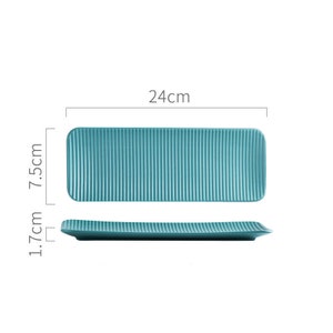 Japanese Creative Sushi Plate Pottery Long Plate - Etsy