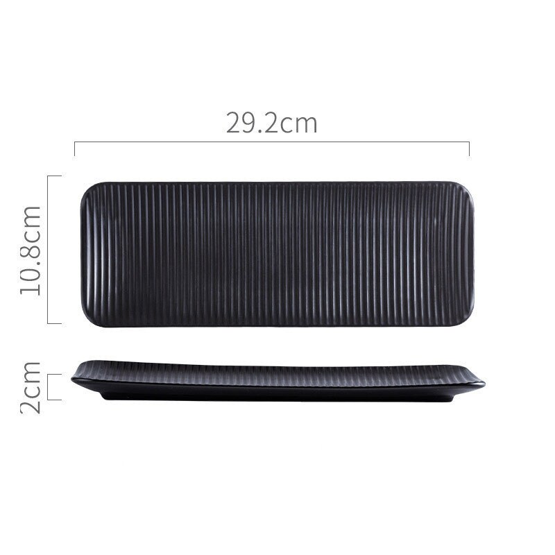 Japanese Creative Sushi Plate Pottery Long Plate - Etsy