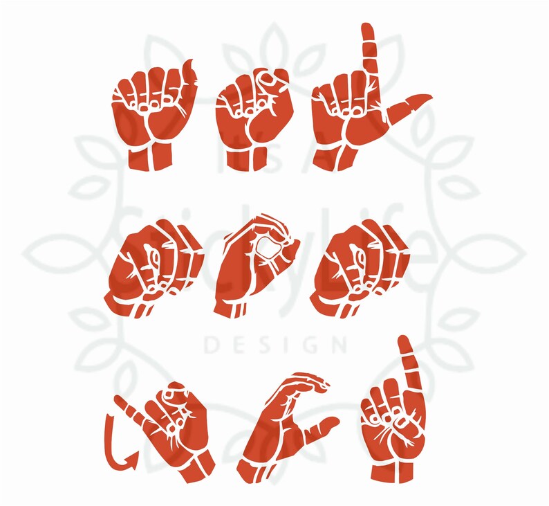 Inside Fill American Sign Language Alphabet Finger Spelling All 26 ...