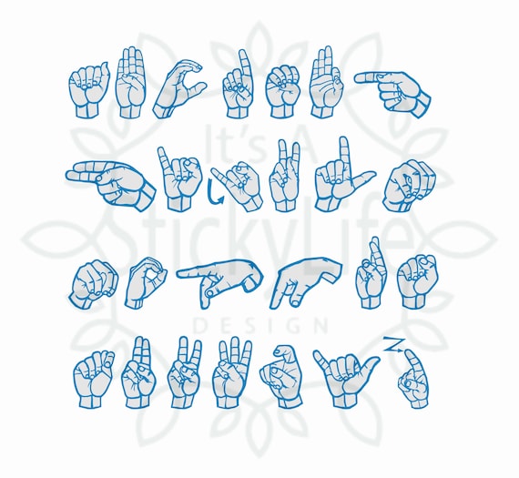 Sign Language Alphabet Spelling Culture Sign Language Hand Cursors