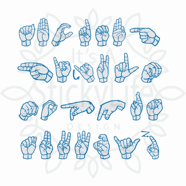 Colors in Sign Language - Etsy