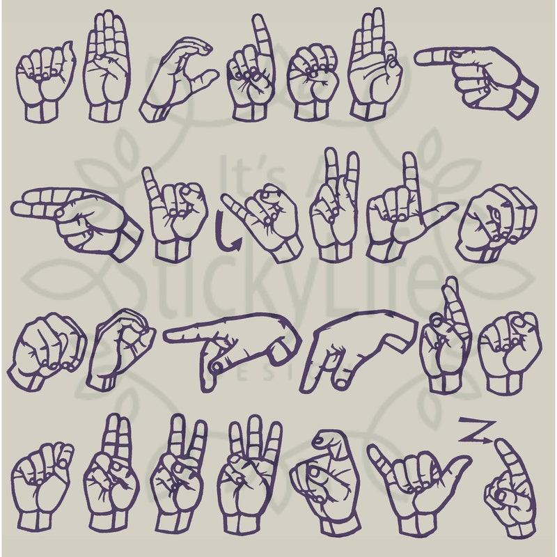 Sign Language Art - Etsy